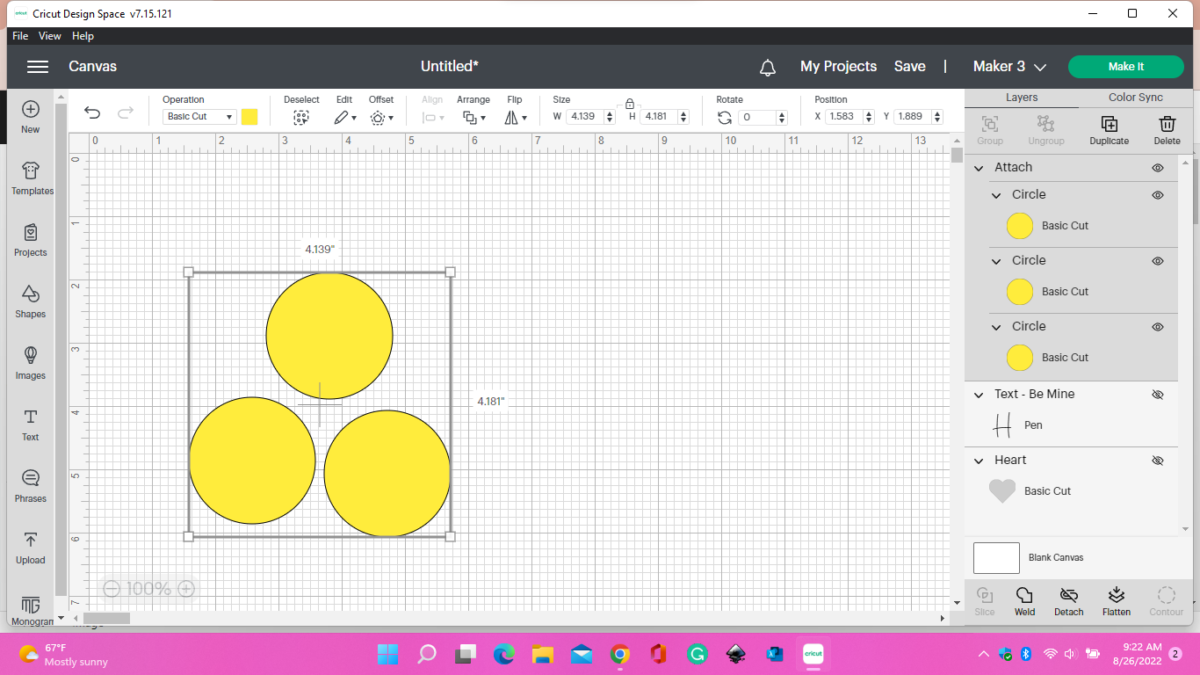 The Simple Way to Group & Attach in Design Space - Redbuds & Ribbons